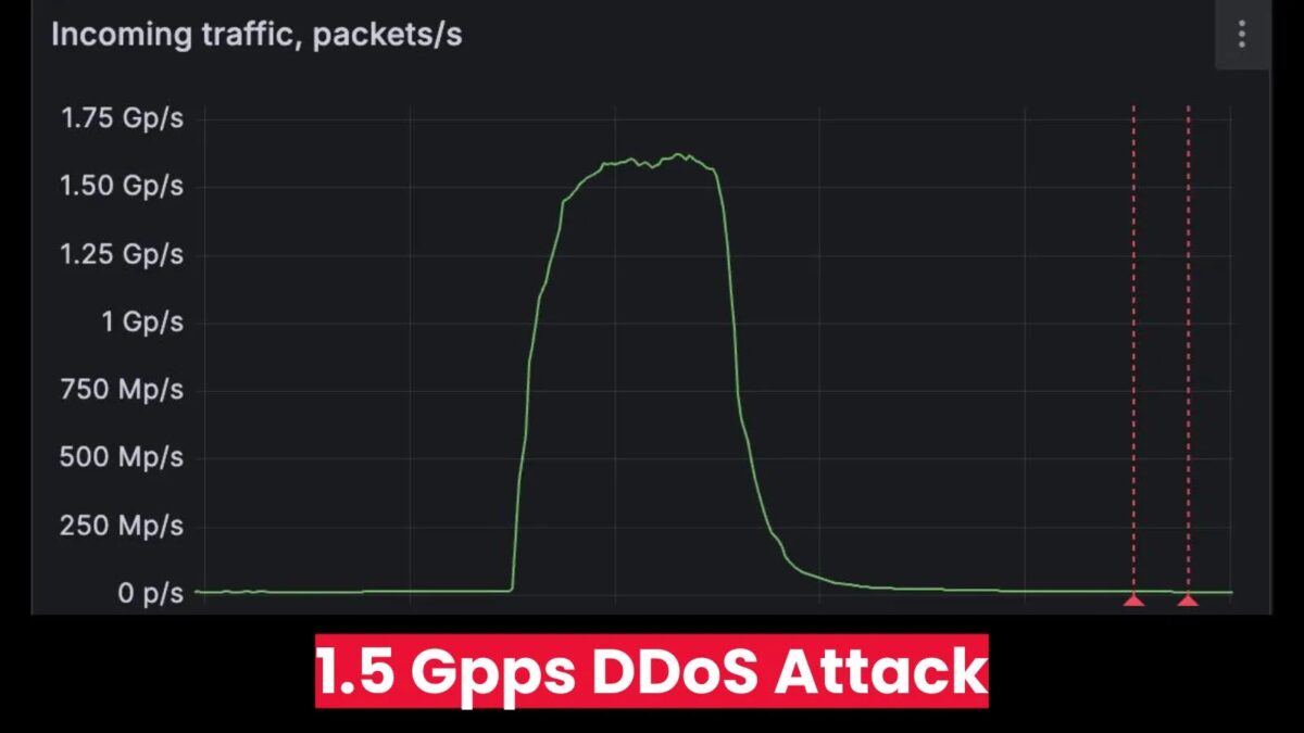 DDoS Mitigation Provider targeted In 1.5 Gpps 1.5 Billion Packets per