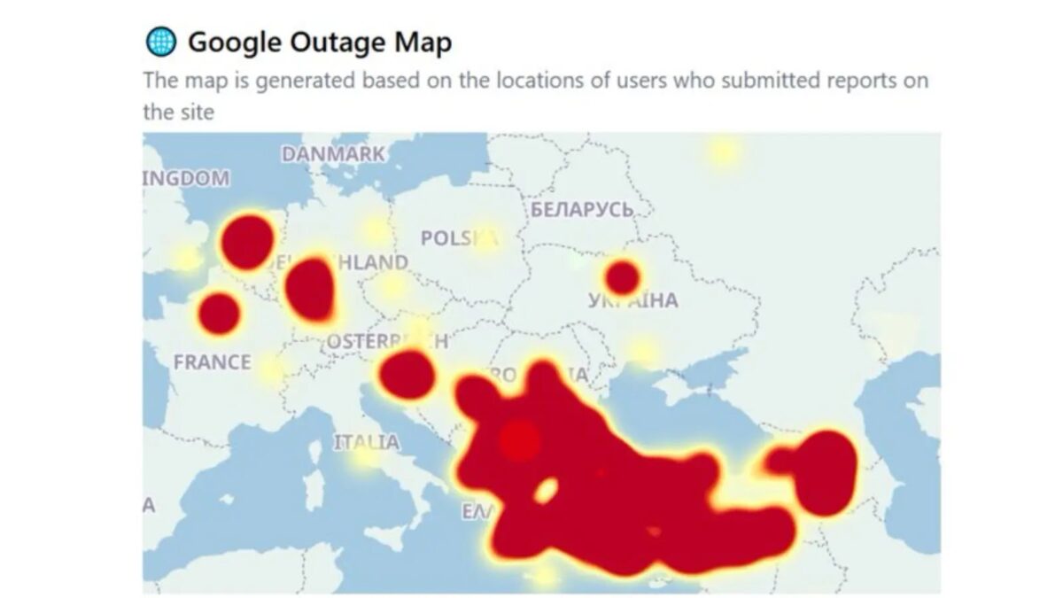 Google Services Down For Most Of The Users In US, Turkey And Eastern Europe