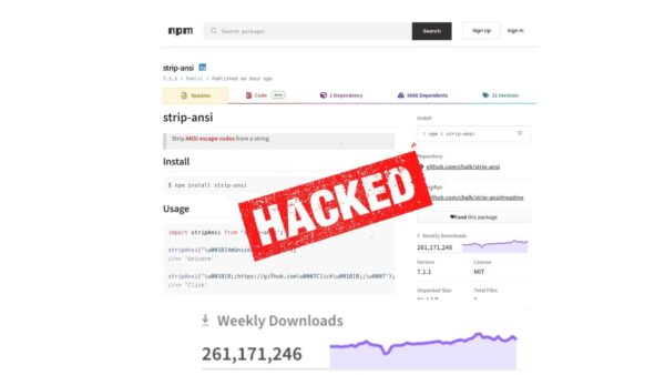 Hackers Hijacked 18 Very Popular npm Packages With 2 Billion Weekly