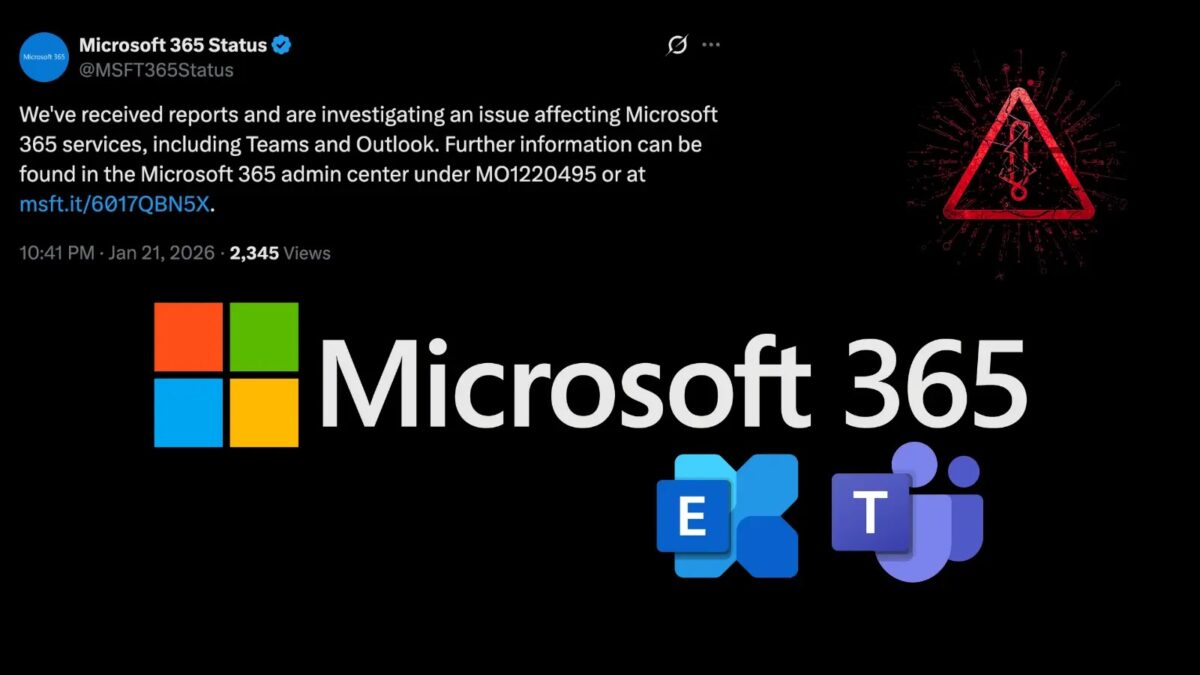 Microsoft Investigating Issue Impacting Exchange Online, Teams, and M365